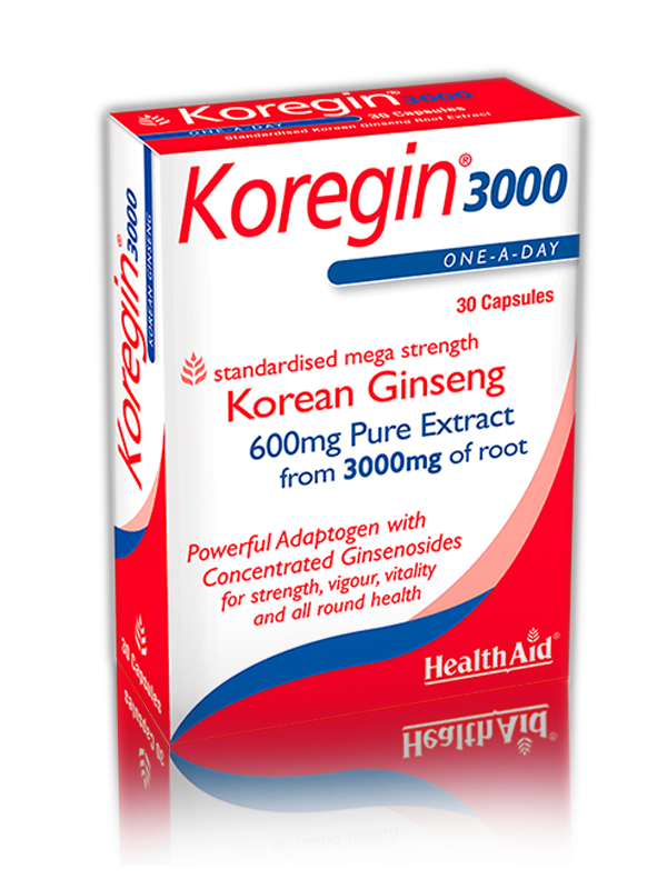 HealthAid Koregin 3000 (Korean Ginseng) 30’s Capsules – NUTRAZONE ...