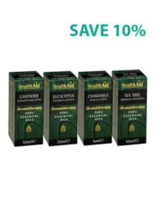 Wellness/Aromatherapy Pack (Lavender, Eucalyptus, Chamomile, Tea Tree ...